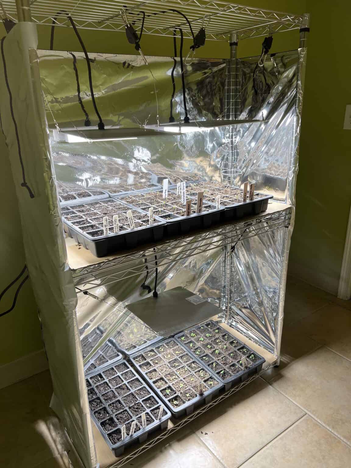 Indoor Seed Starting: DIY - How to Build a Seed Starting Rack - Cedar ...